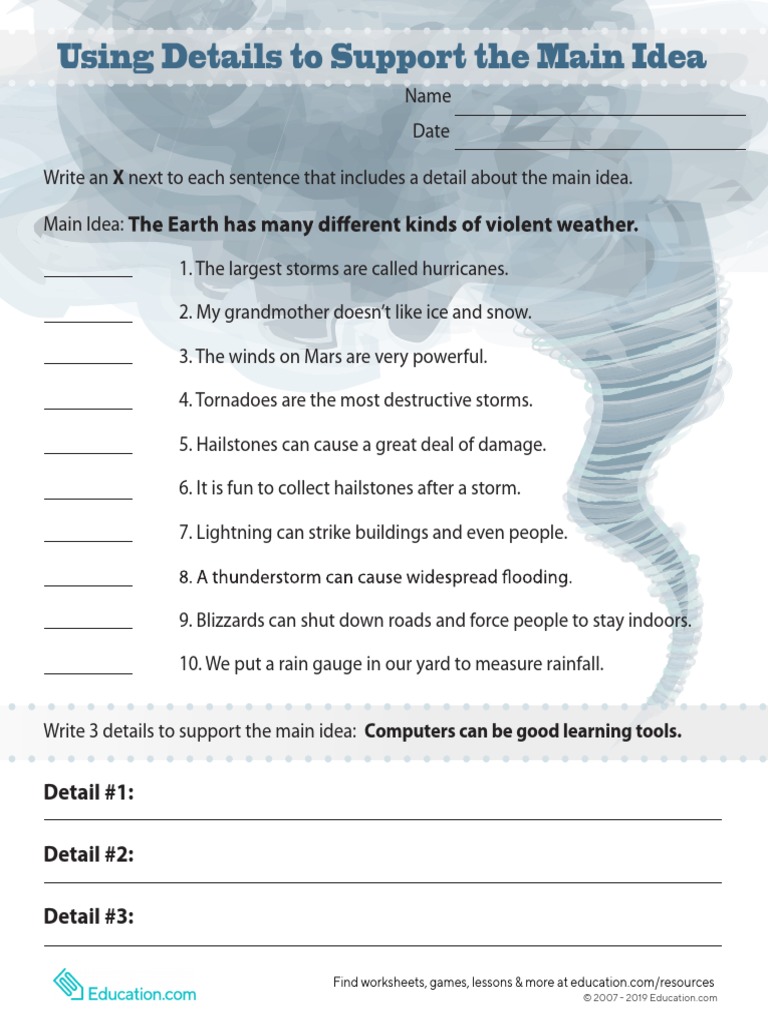 Finding The Main Idea | PDF