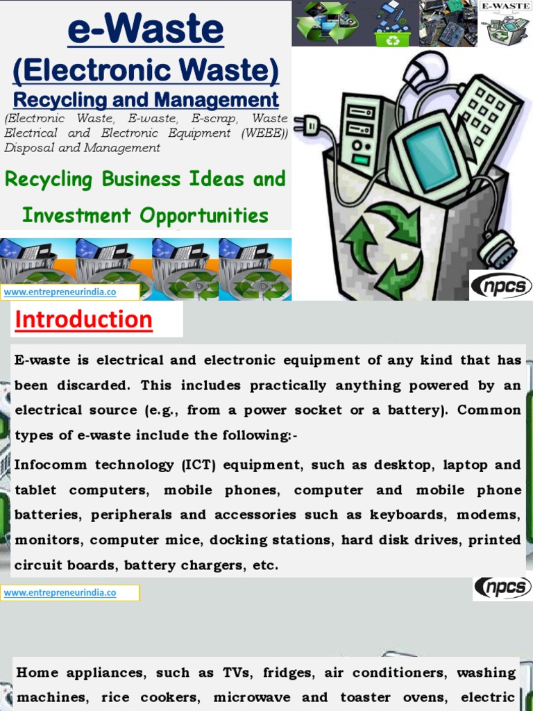 E Waste | PDF | Electronic Waste | Recycling