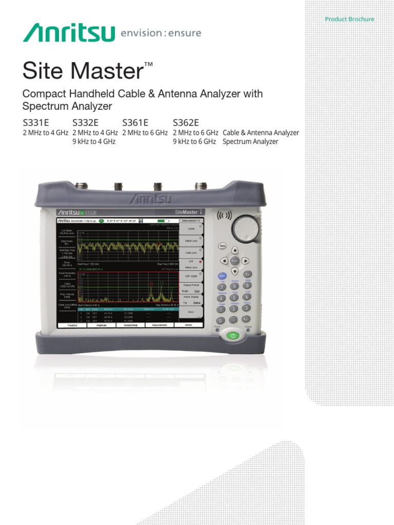 Anritsu Site Master | PDF | Electromagnetic Interference | Frequency Modulation