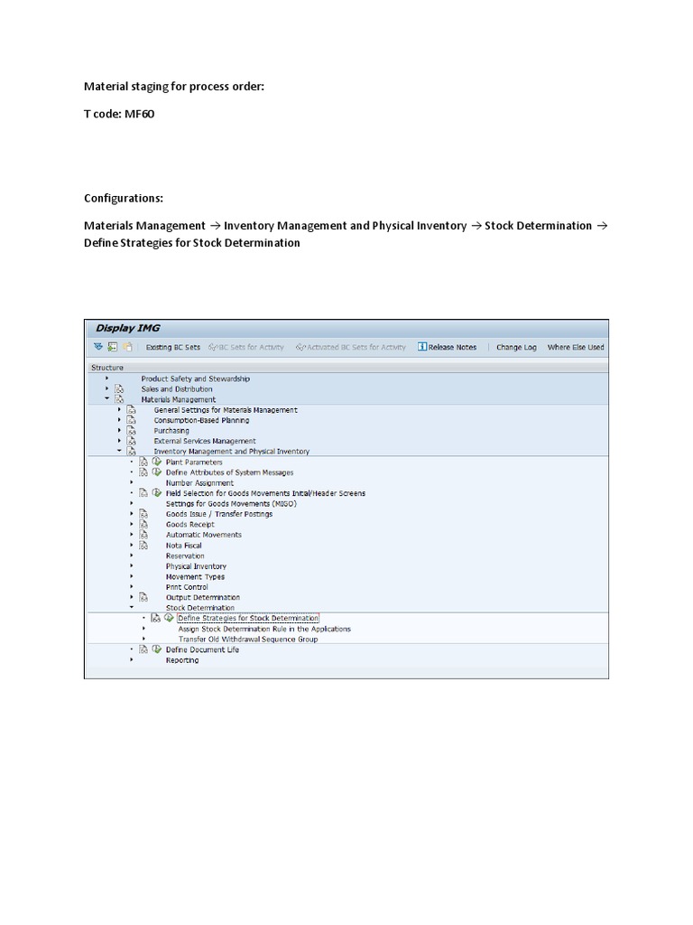 SAP Material Staging Guide | PDF | Computers