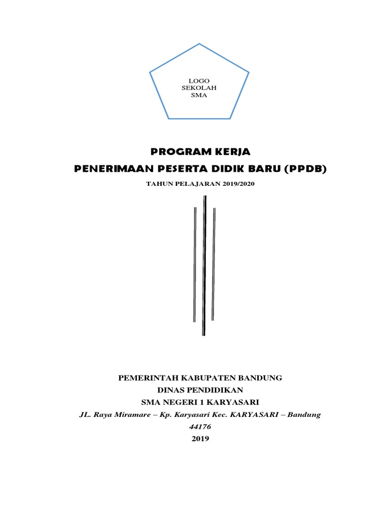 Program Kerja PPDB Sma 2019 | PDF