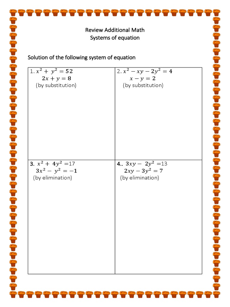 Grade 9 - System of Equation | PDF