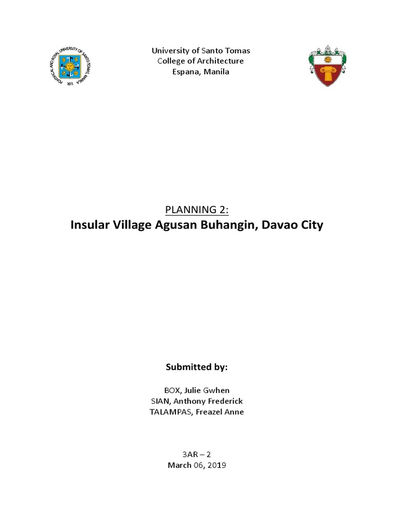 Planning 2 - Insular Village | PDF | Street | Business