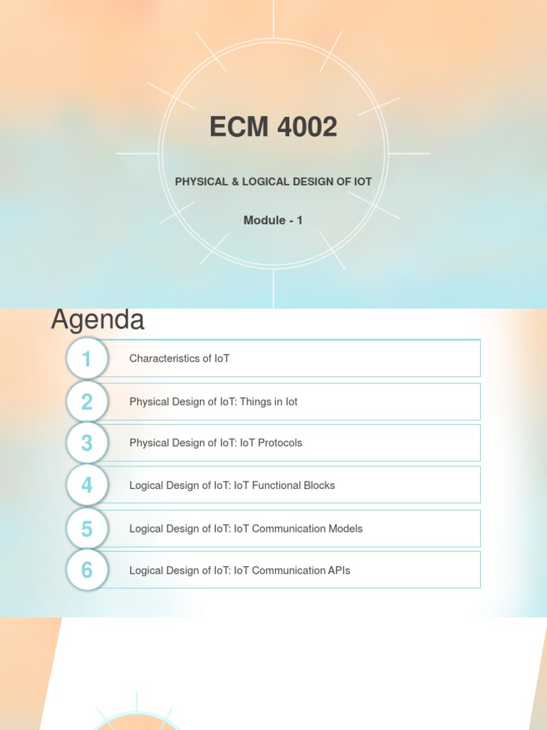 IoT Design: Physical & Logical Aspects | PDF | Internet Of Things ...