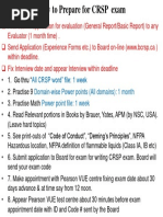 CRSP Sample Examination Questions | PDF | Occupational Hygiene ...