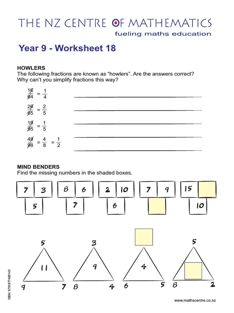 Year 9 Sheet 18 | PDF | Geometry | Teaching Mathematics
