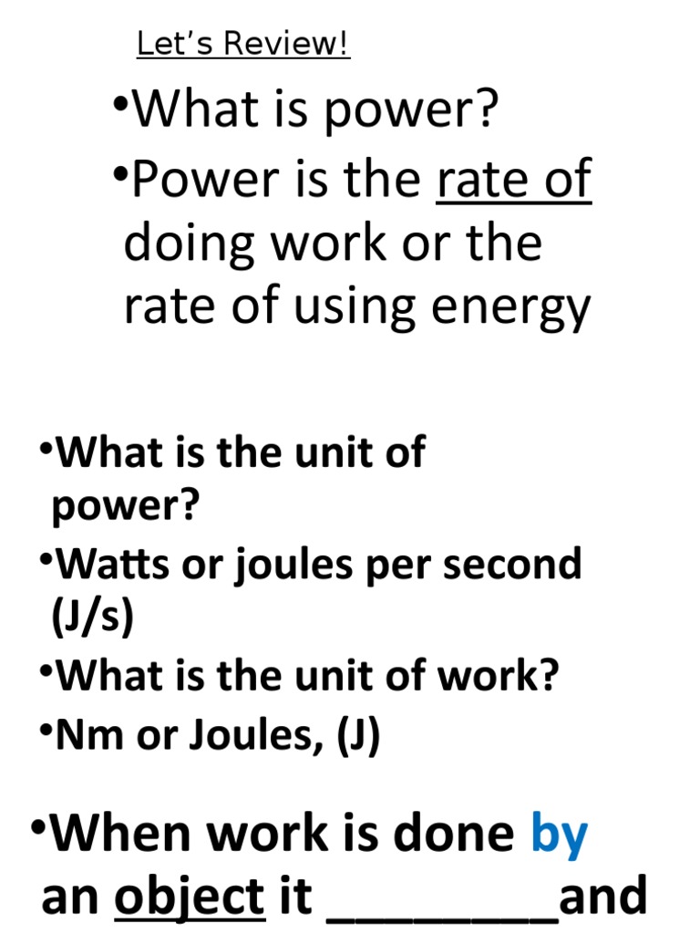 Work, Power, Energy Quiz | PDF | Teaching Methods & Materials | Science ...