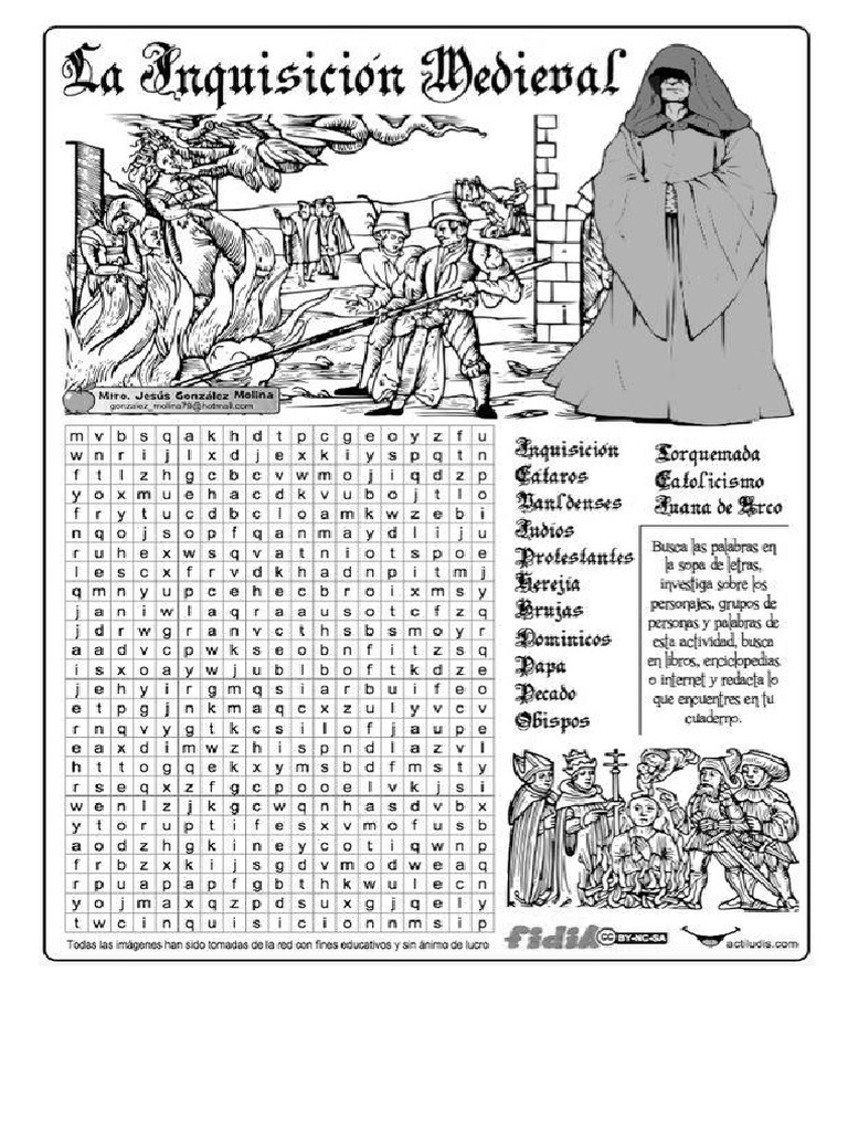 Edad Media Crucigrama | PDF