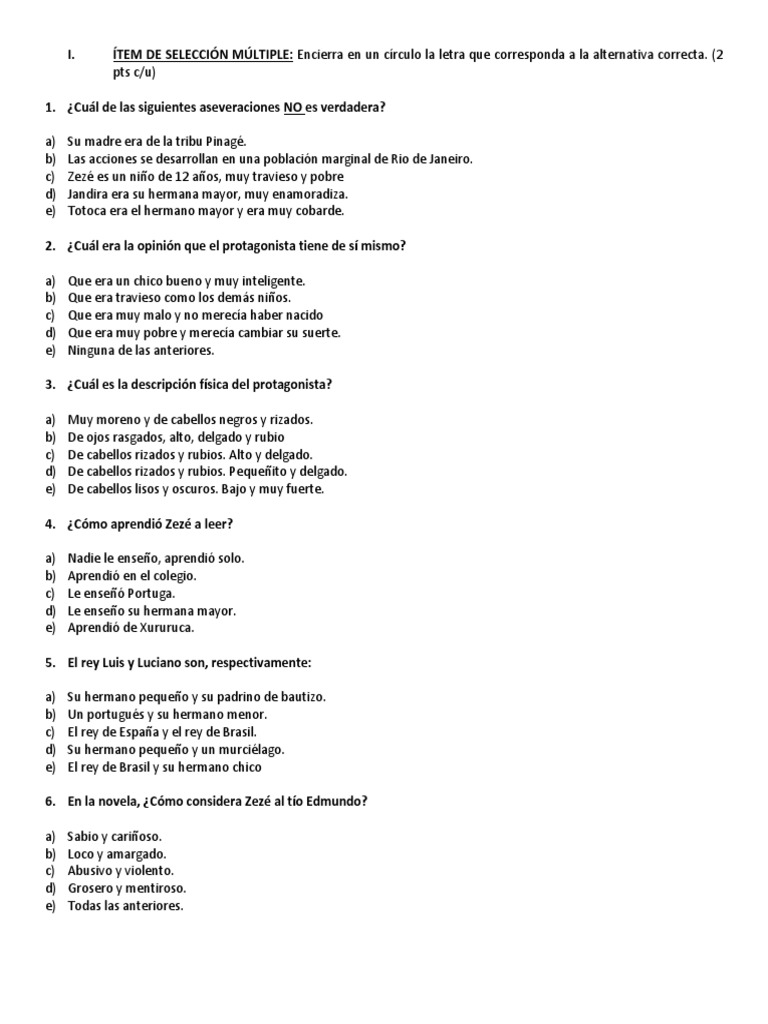 Prueba Libro 8° | PDF | Ocio