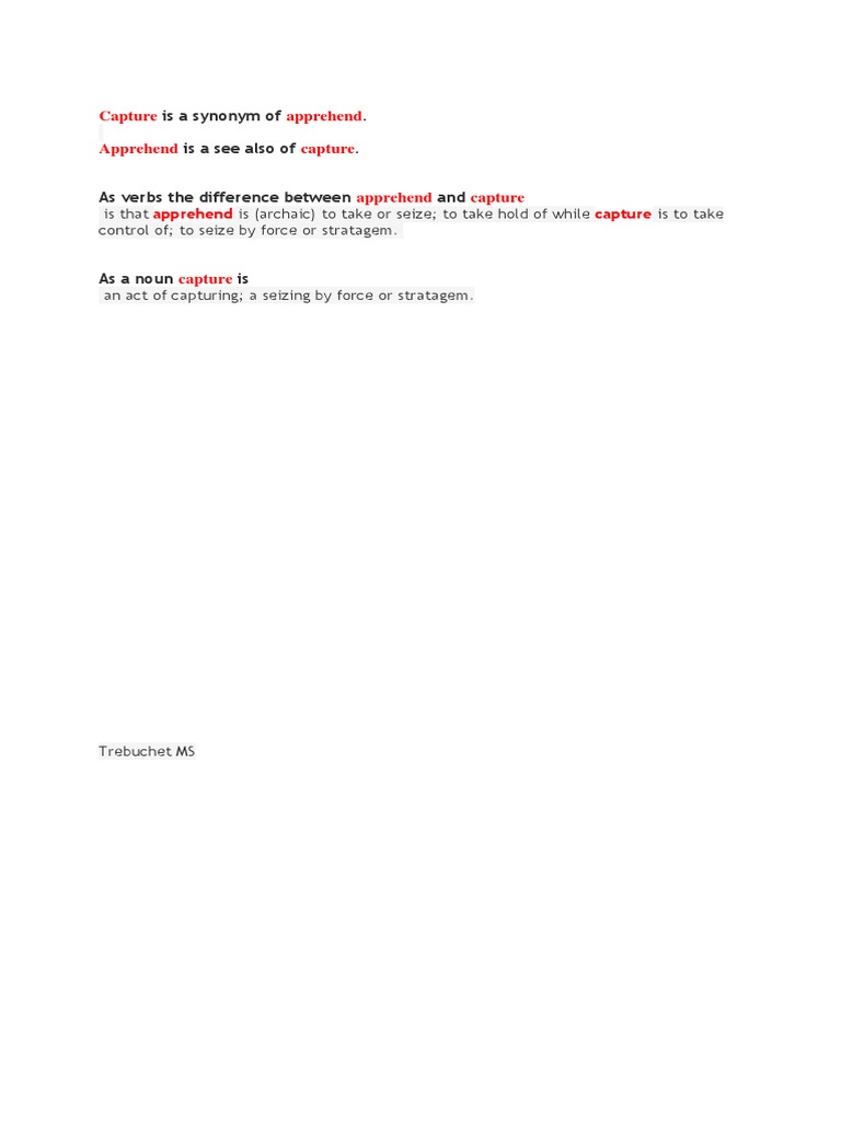 Understanding Capture and Apprehend | PDF | Islamic State Of Iraq And ...