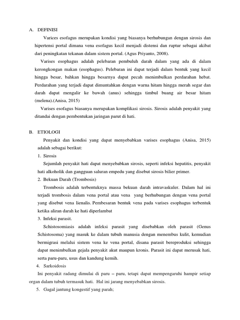 Varises Esofagus | PDF | Kesehatan Holistik