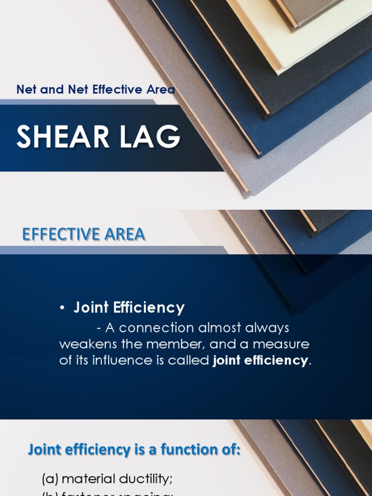 Shear Lag: Net and Net Effective Area | PDF | Science & Mathematics