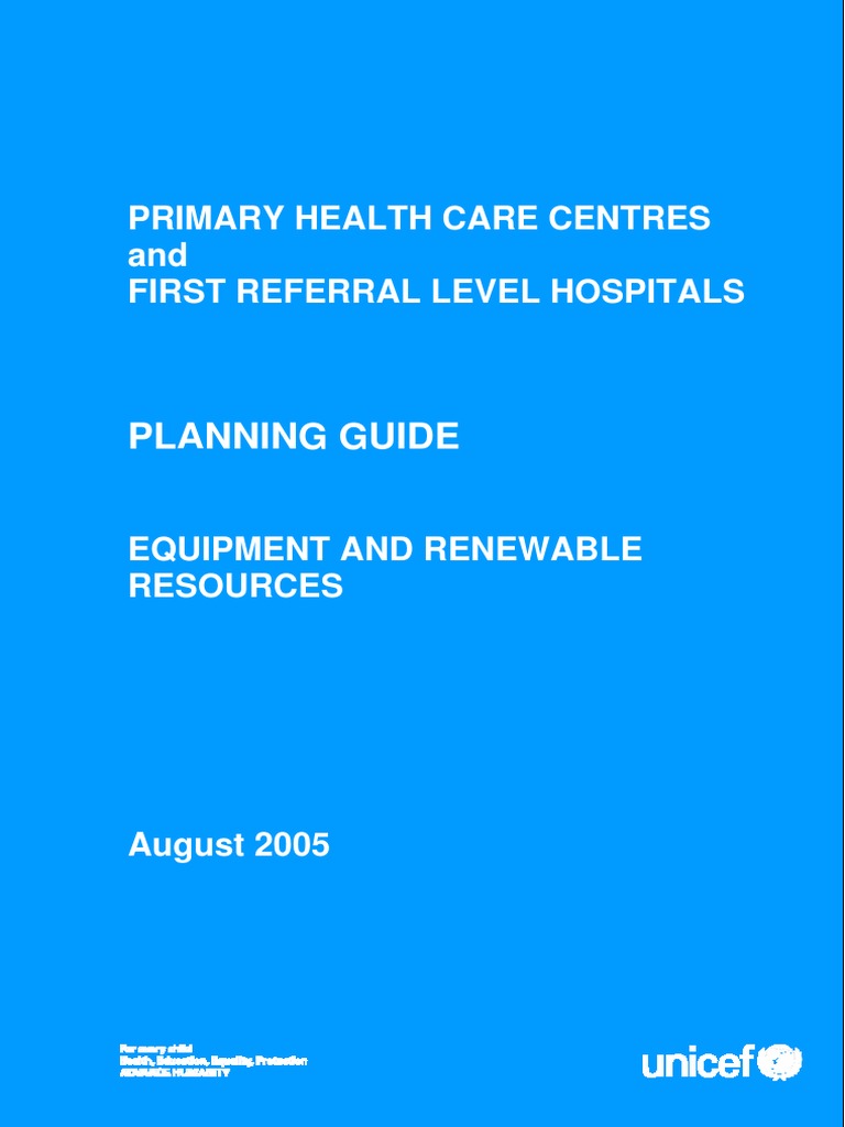 Planning Guide Handbook Aug 2005 | PDF | Intravenous Therapy | Health Care