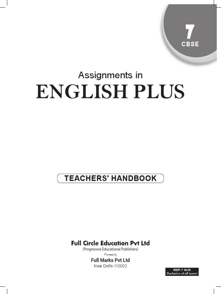 Assignment in English Plus Class 7 Teachers Handbook | PDF | Peafowl ...