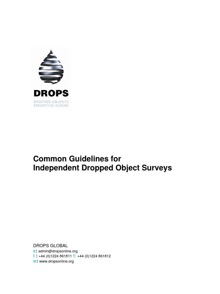 Common Guide Dropped Object Surveys Issue 02 | PDF | Crane (Machine ...