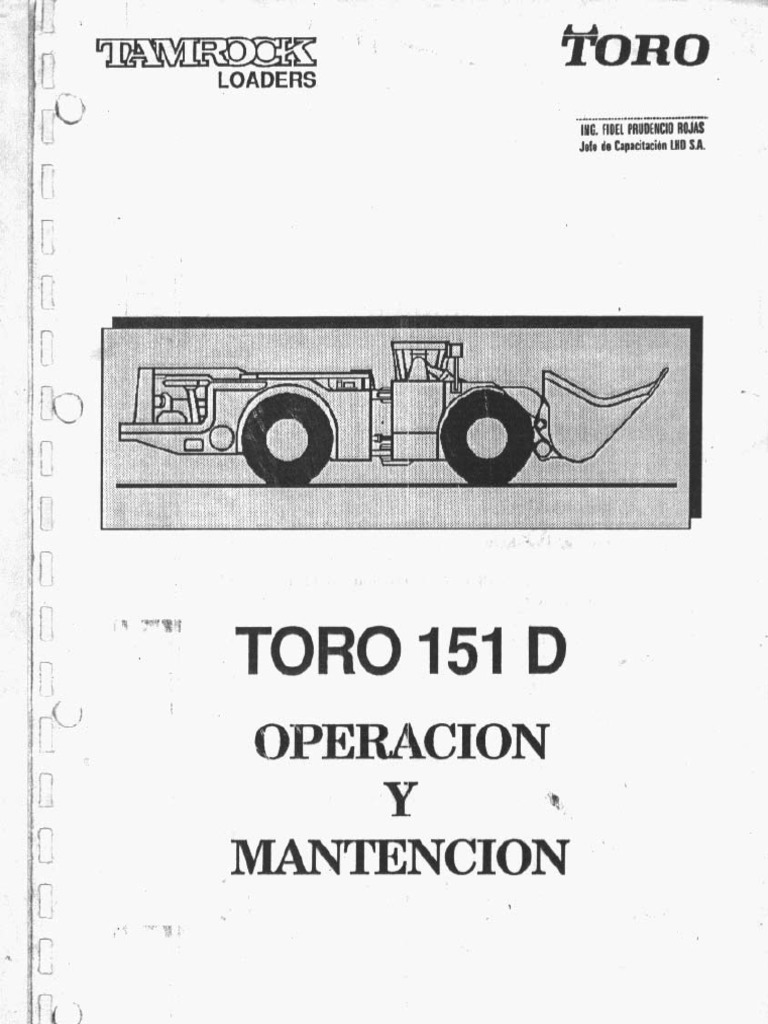 Toro 151D Operacion y Mantenimiento PDF | PDF