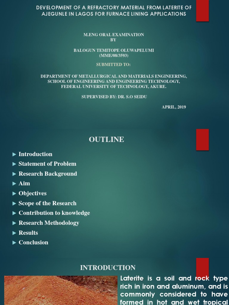 Laterite Clay For Refractory Material | PDF | Refractory | Graphite