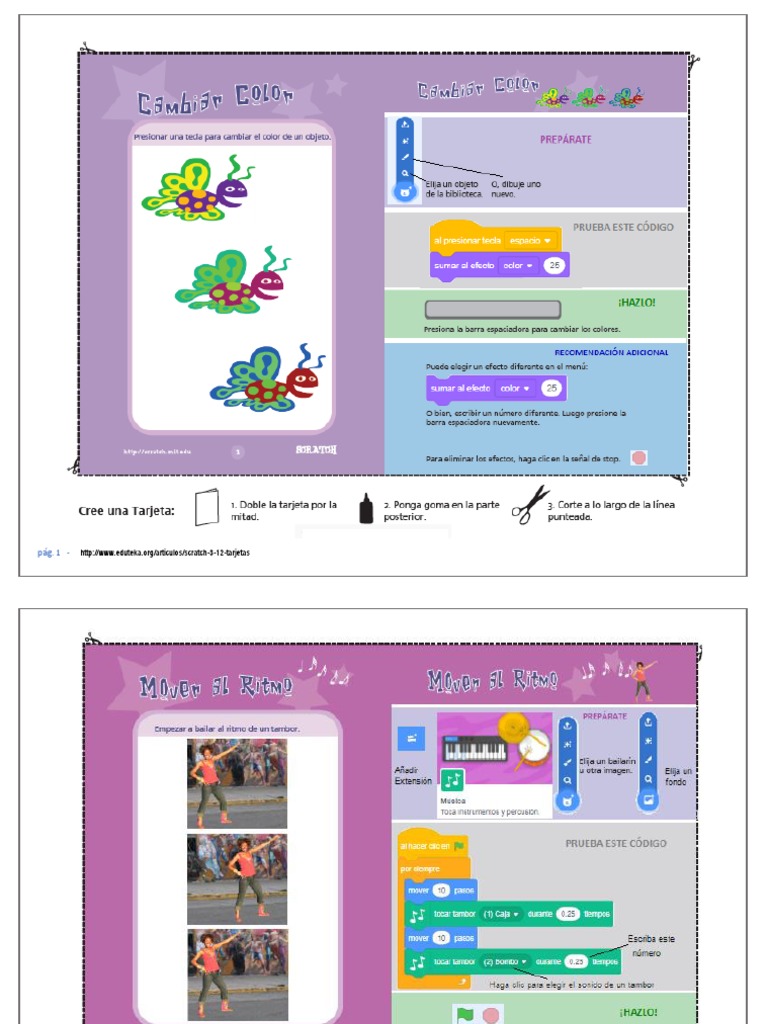 Scratch 3 12 Tarjetas PDF | PDF