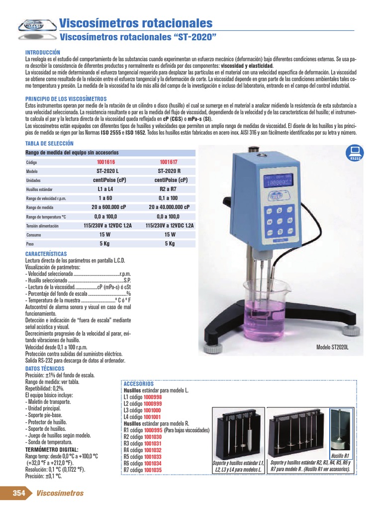 PDF Viscosimetros | PDF | Viscosidad | Cantidades fisicas