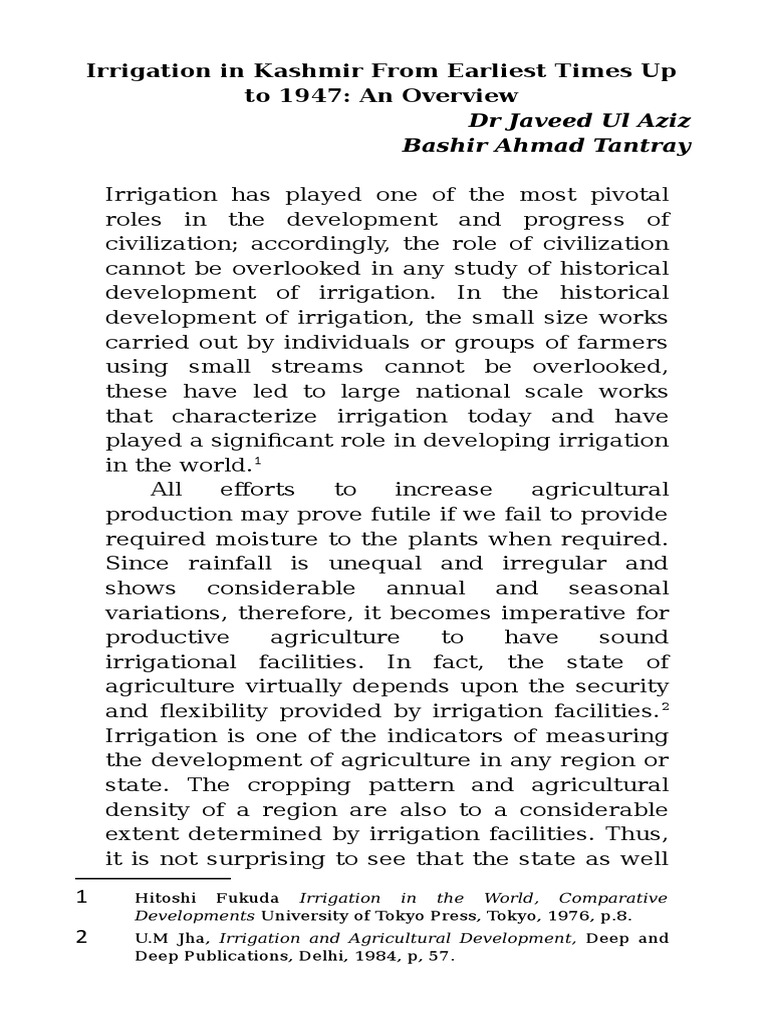05 Javaid Ul Aziz | PDF | Irrigation | Colonialism