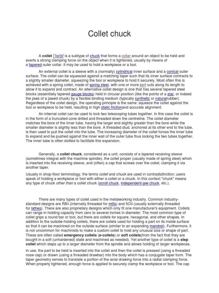 An In-Depth Look at Collet Designs and Their Applications in ...