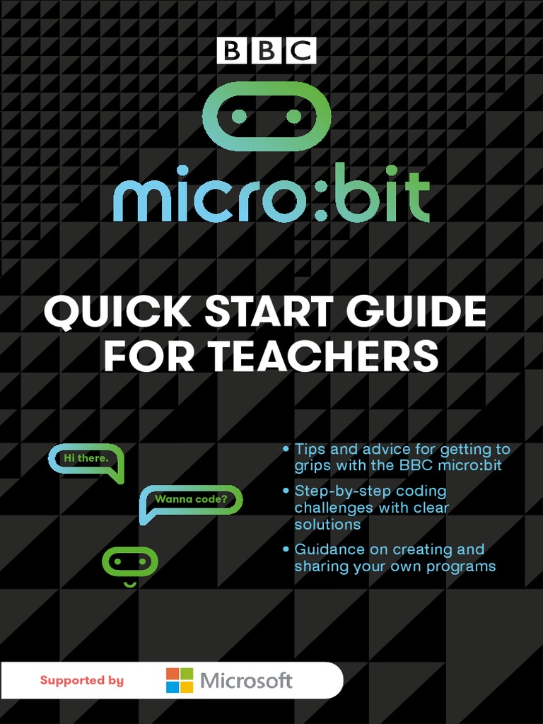 Micro:bit Quick Start Guide For Teachers | PDF | Computer Program ...