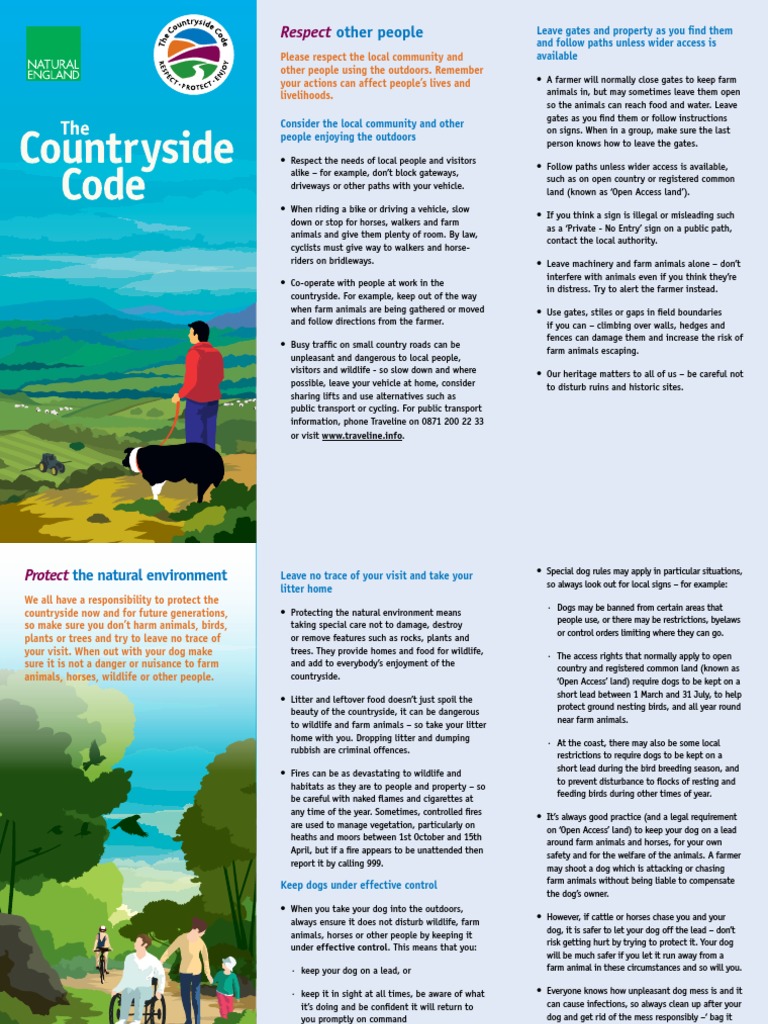 Countryside Code | PDF | Trail | Nature