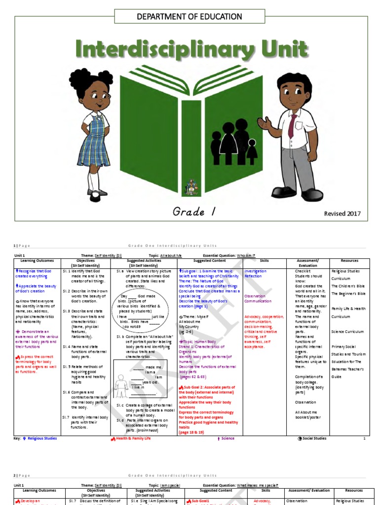 Grade 1 Interdisciplinary Unit | PDF | Religious Studies | Curriculum