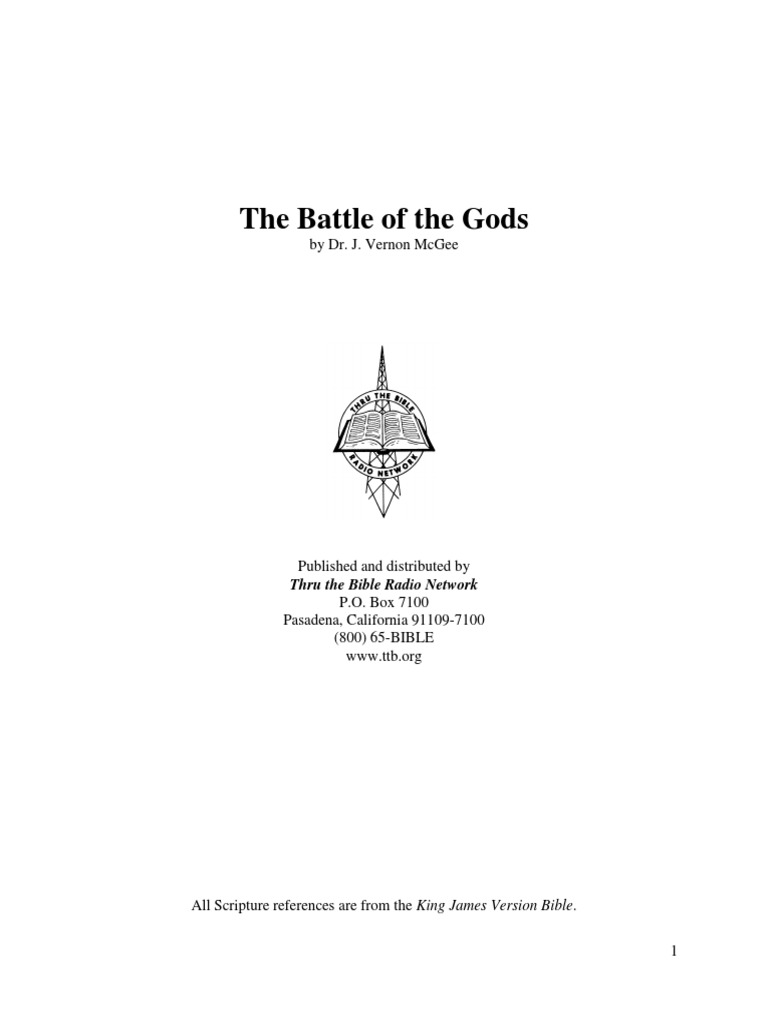 Battle of The Gods | PDF | Moses | Book Of Exodus