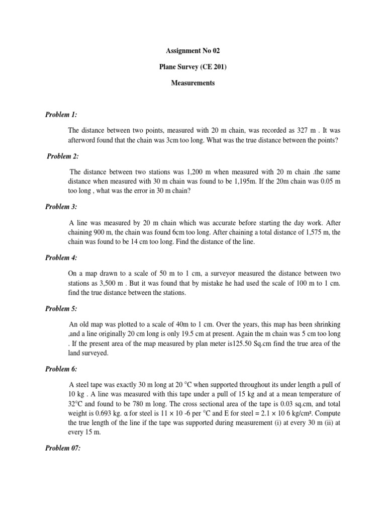 Assignment 2 (Measurements) | PDF | Metre | Measurement