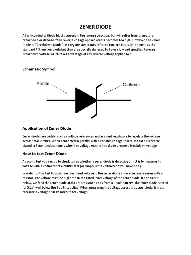 Types of Diode | PDF | Diode | P–N Junction