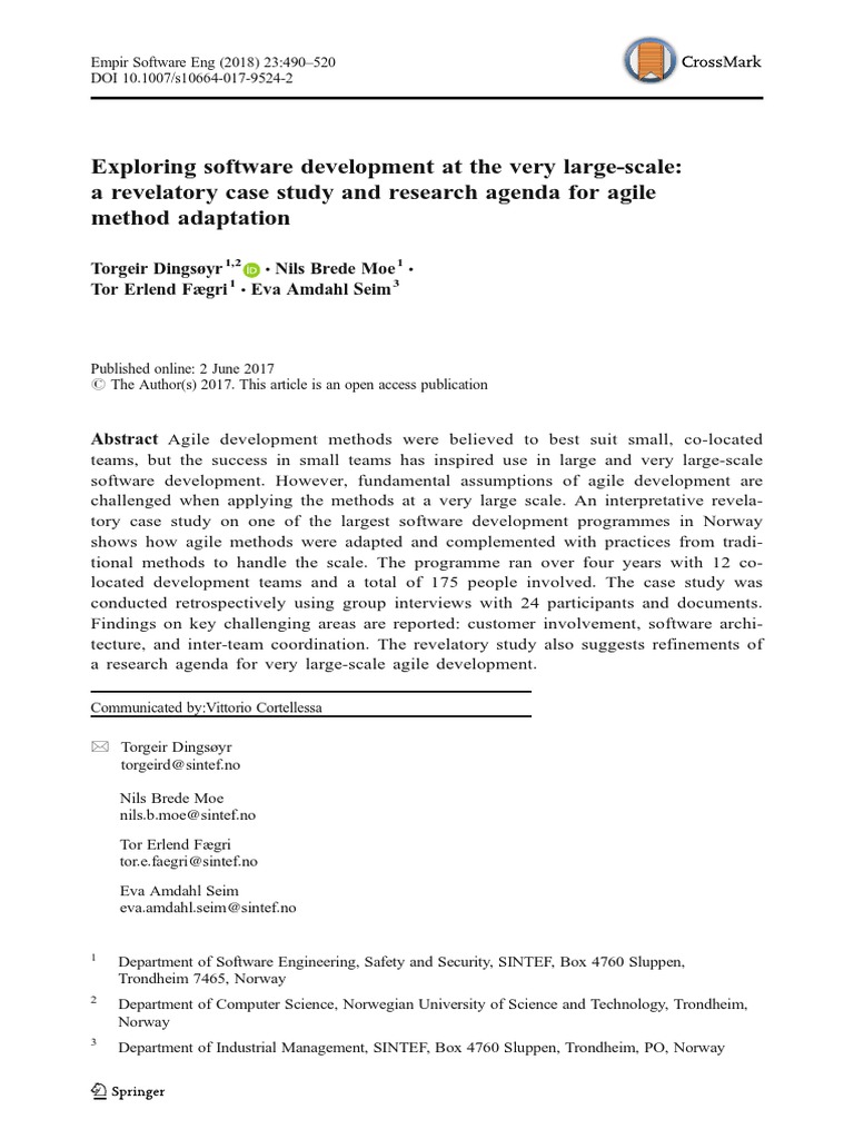 Research Papaer No 1 | PDF | Agile Software Development | Scrum ...