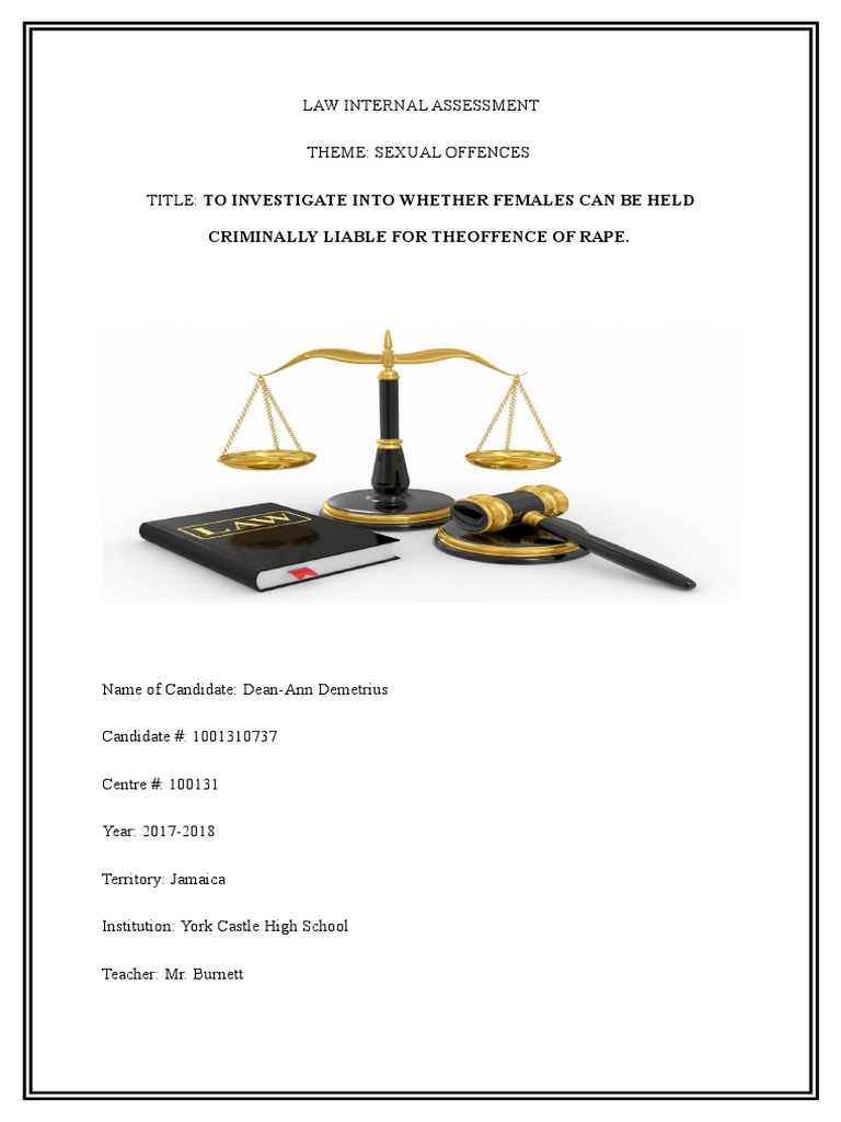 Females criminally liable for rape | PDF | Rape | Sexual Intercourse