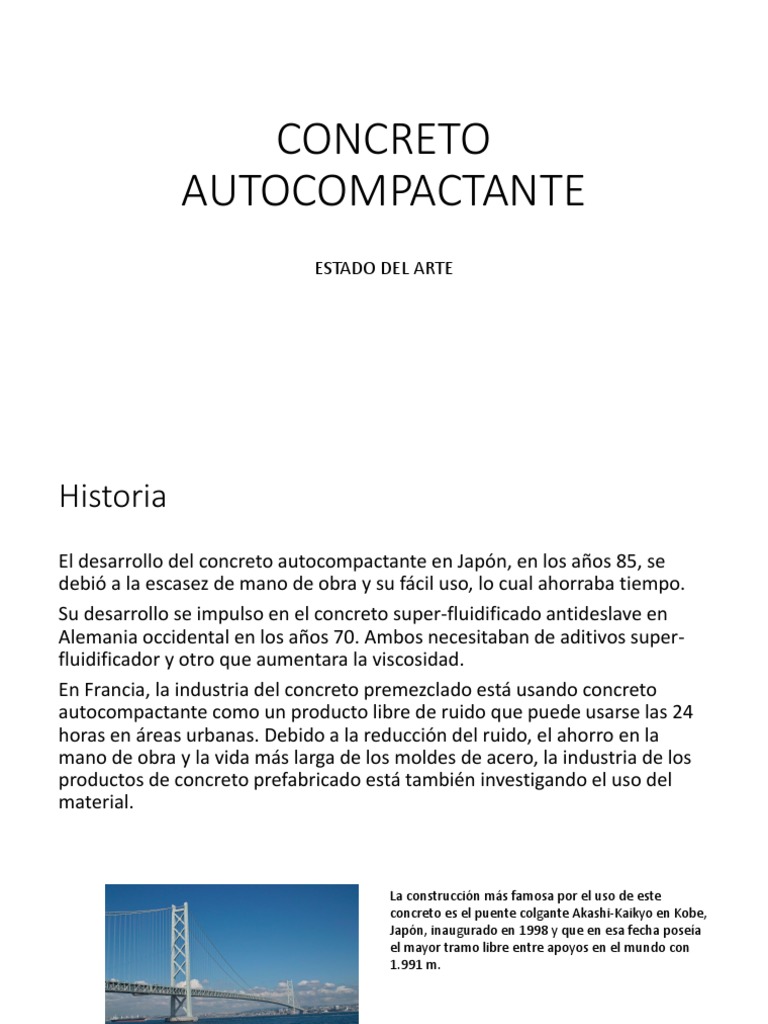 Concreto Autocompactante | PDF | Hormigón | Ingeniería