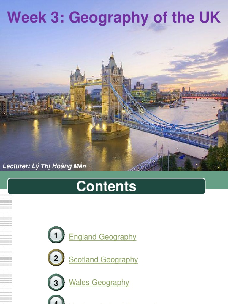 Geography of The UK | PDF | Wales | United Kingdom