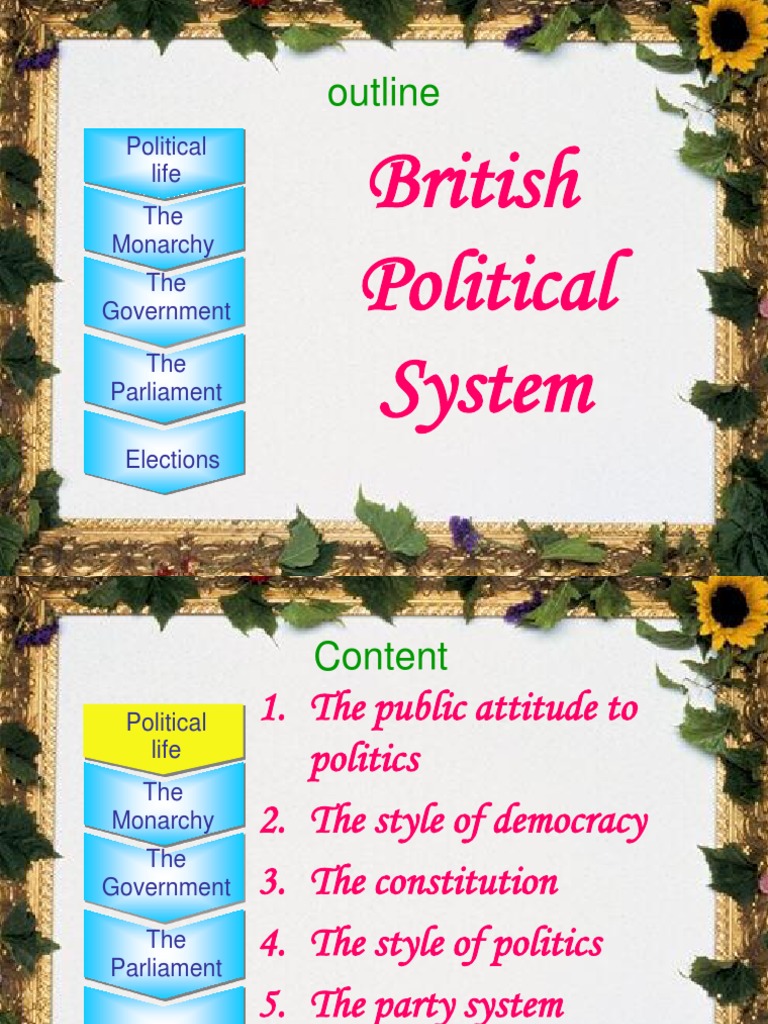 Overview of the UK Political System | PDF | Parliament Of The United ...