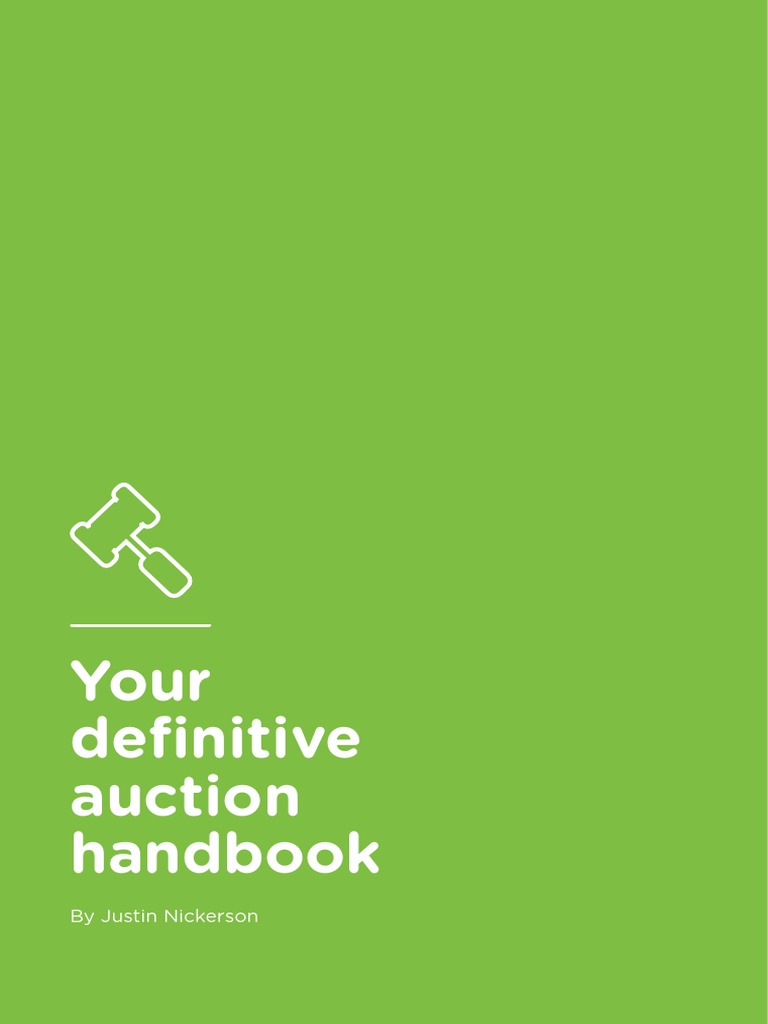 Auction Handbook | PDF | Auction | Sales
