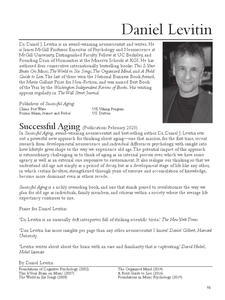 Daniel Levitin Successful Aging Pdf Neuroscience