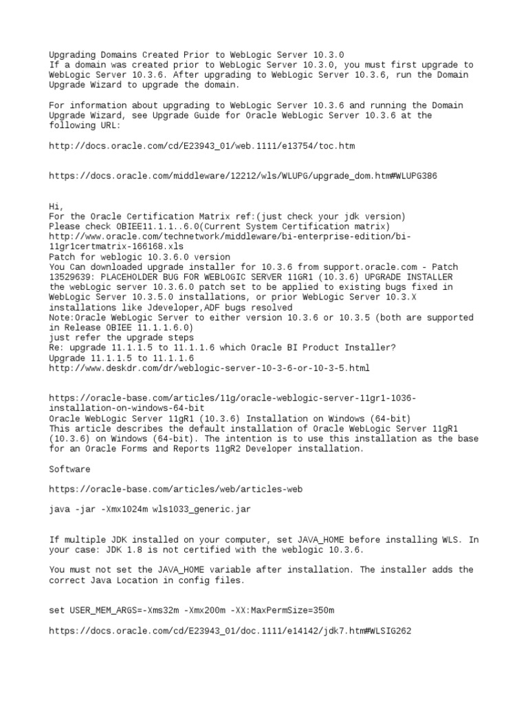 Wls 3 | PDF | Oracle Corporation | Computing