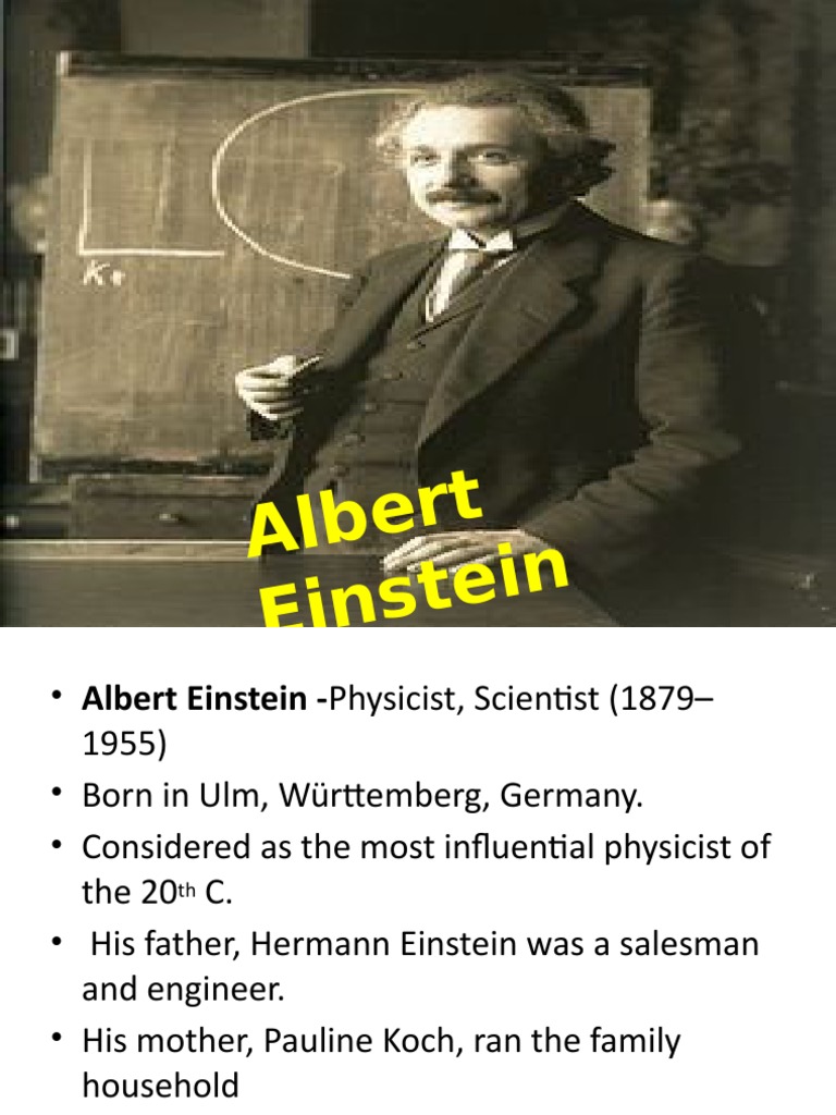 Albert Einstein | PDF | Albert Einstein | Physics