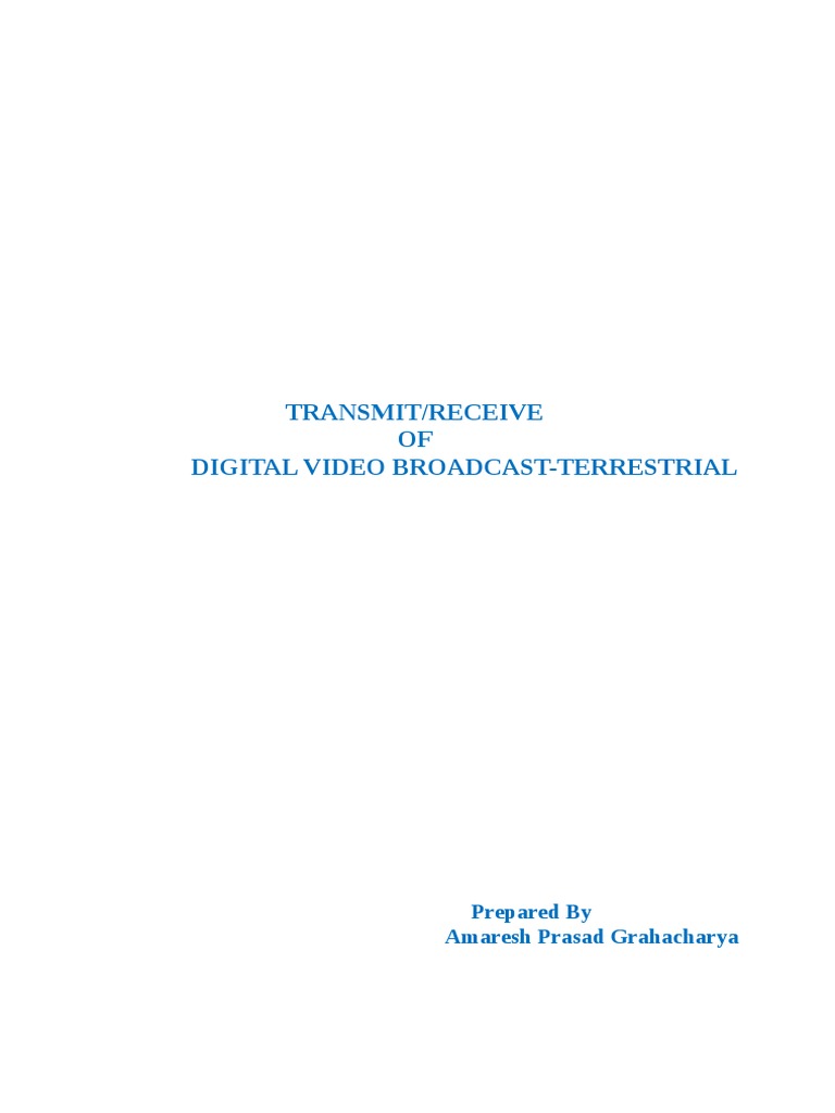 DVB-T Setup Guide for Tech Enthusiasts | PDF | Radio | Transmitter