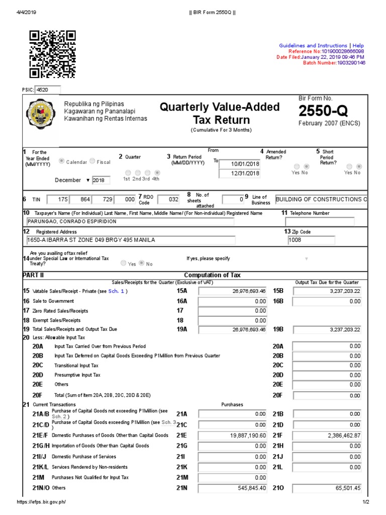 EFPS Home - EFiling and Payment System | PDF | Value Added Tax | Taxes