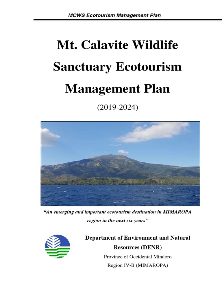 MCWS Ecotourism Management Plan, Final - LAC - 26dec2018 (Edited) | PDF ...