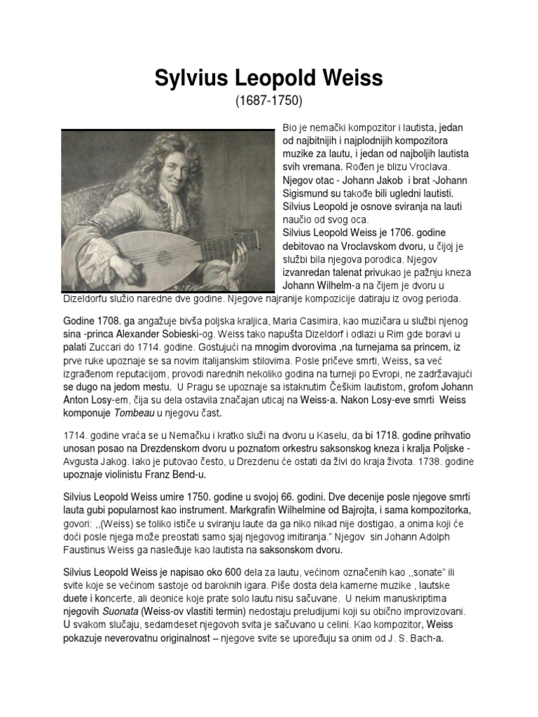 Sylvius Leopold Weiss | PDF