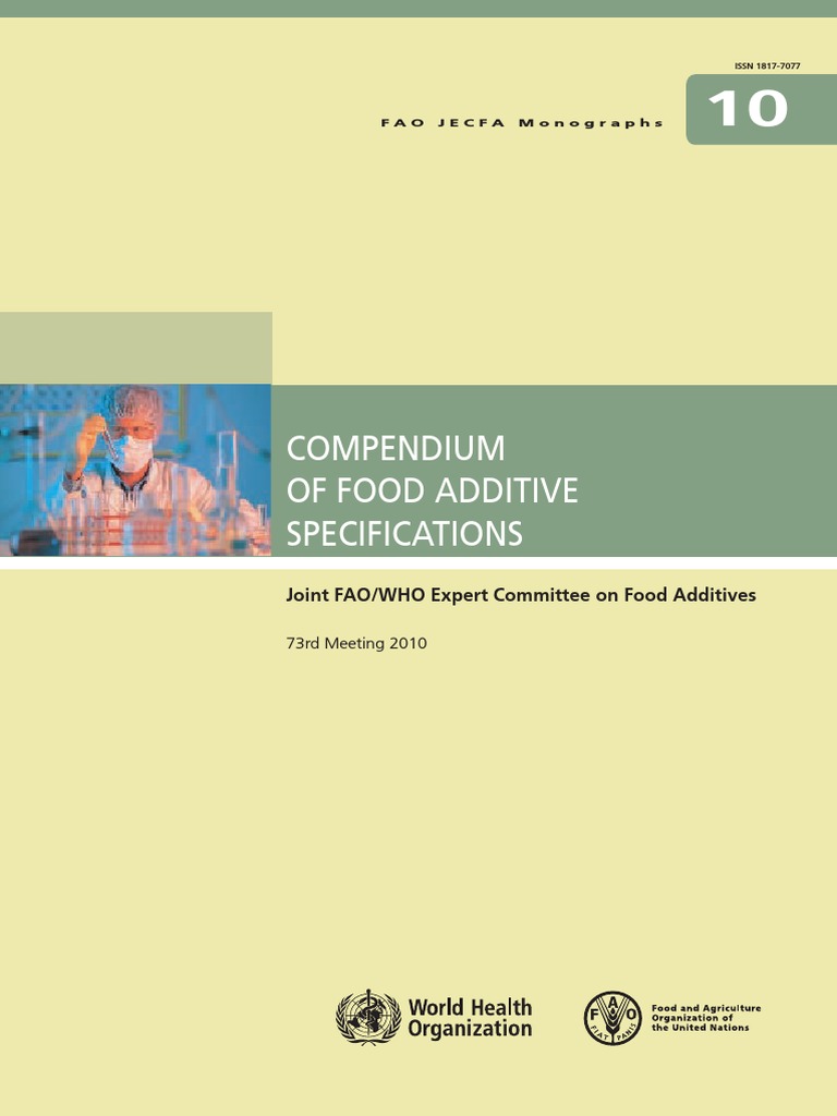 FAO-JECFA Monographs Vol 10 | PDF | High Performance Liquid ...
