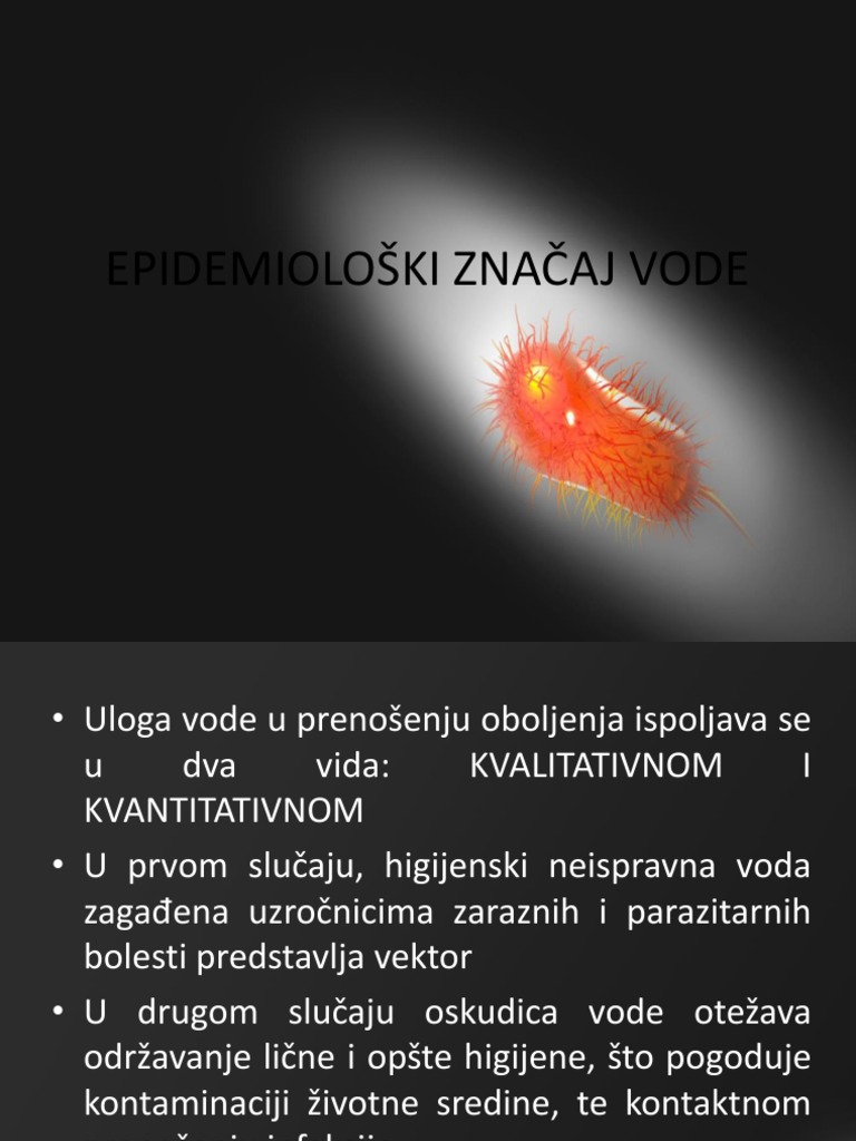 Epidemiološki Značaj Vode | PDF