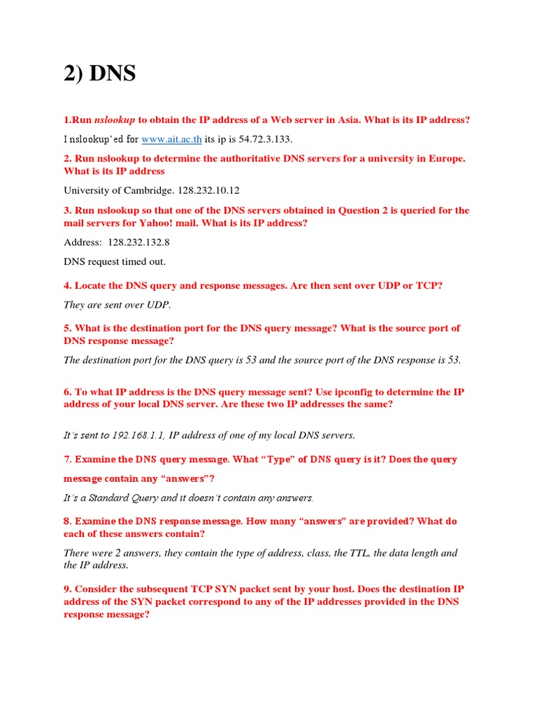 DNS Fundamentals Explained | PDF