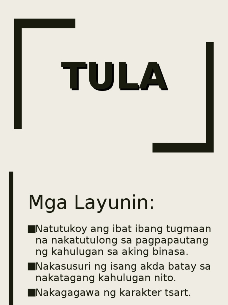Tula - Tugma at Indayog | PDF