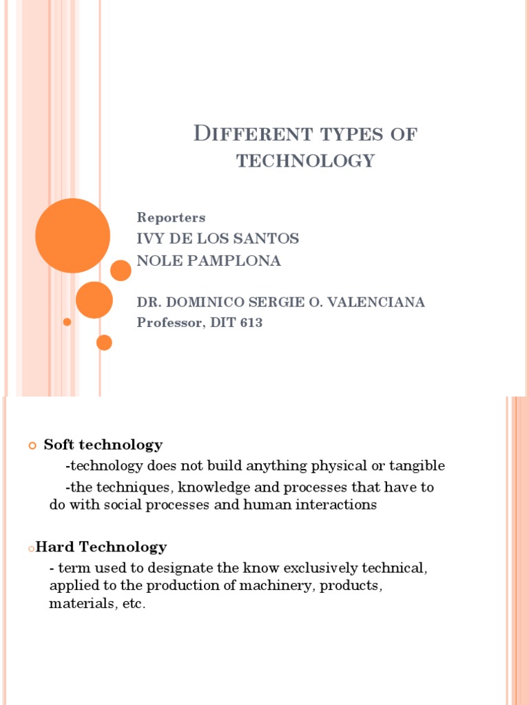 Different Types of Technology Final (Autosaved) | PDF | Internet Of Things