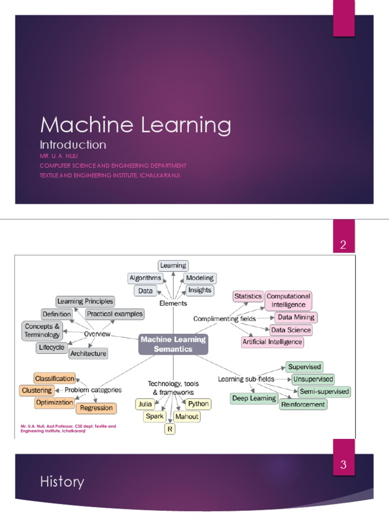 Machine Learning Unit1 | PDF | Machine Learning | Statistical Classification
